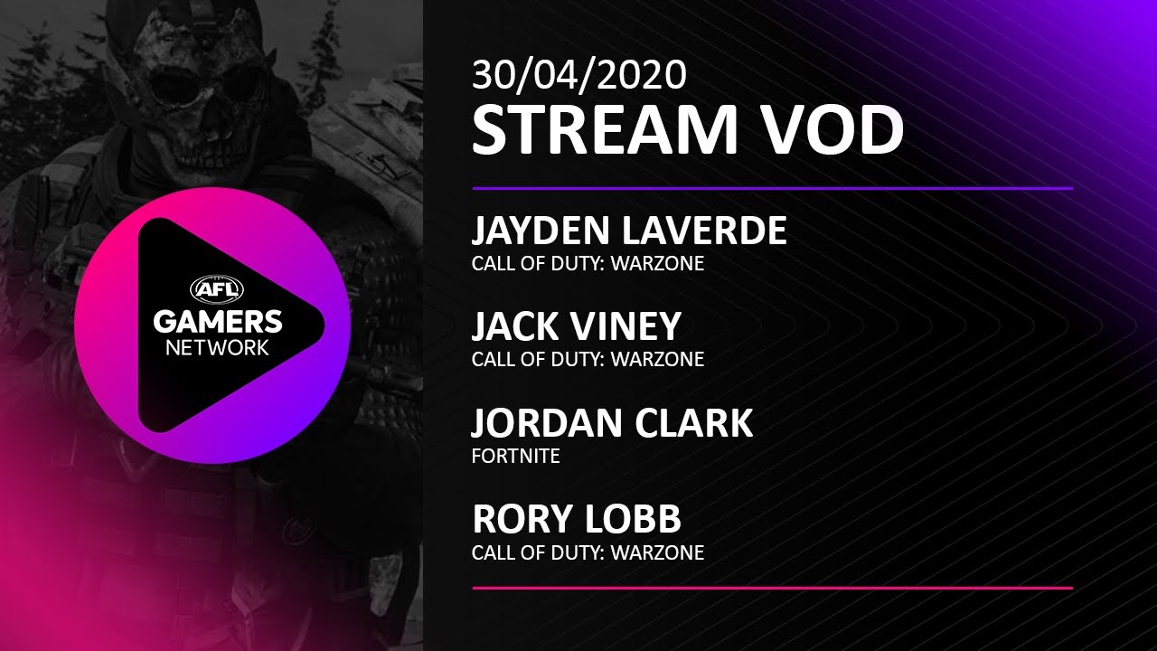 VOD Stream - Jayden Laverde, Jack Viney, Jordan Clark & Rory Lobb play ...