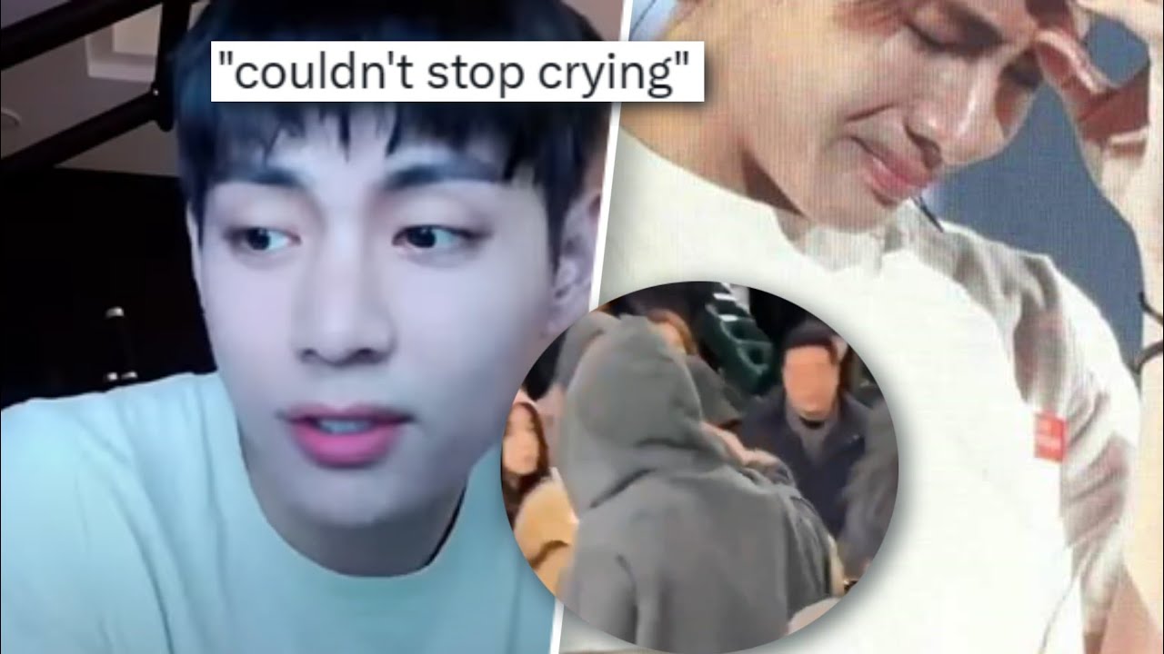 V Says "I'll Miss You"! Fan POSTS V CRYING At Ceremony During Goodbye ...