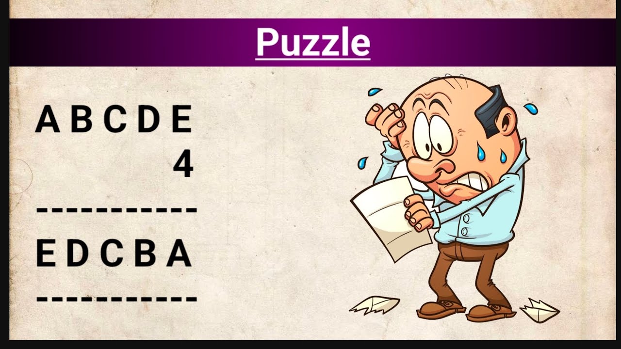 ABCDE x 4 = EDCBA Puzzle - YouTube