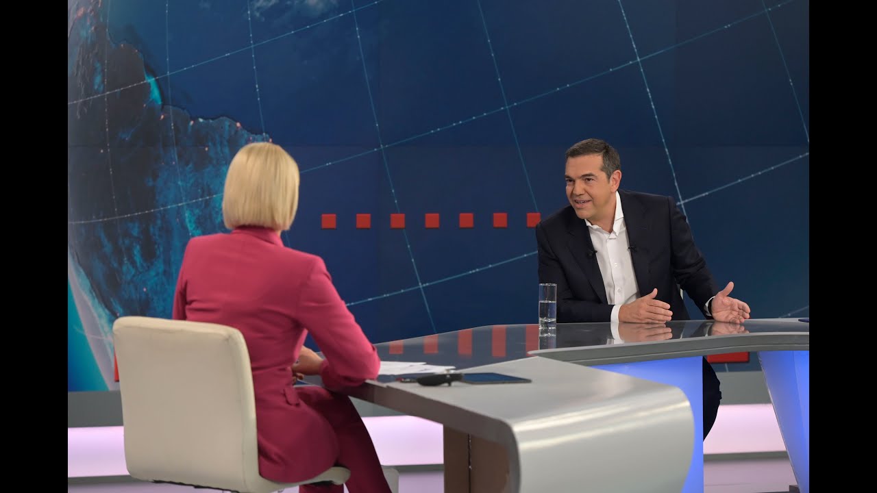 Συνέντευξη στο κεντρικό δελτίο ειδήσεων του τηλεοπτικού σταθμού ΣΚΑΙ ...