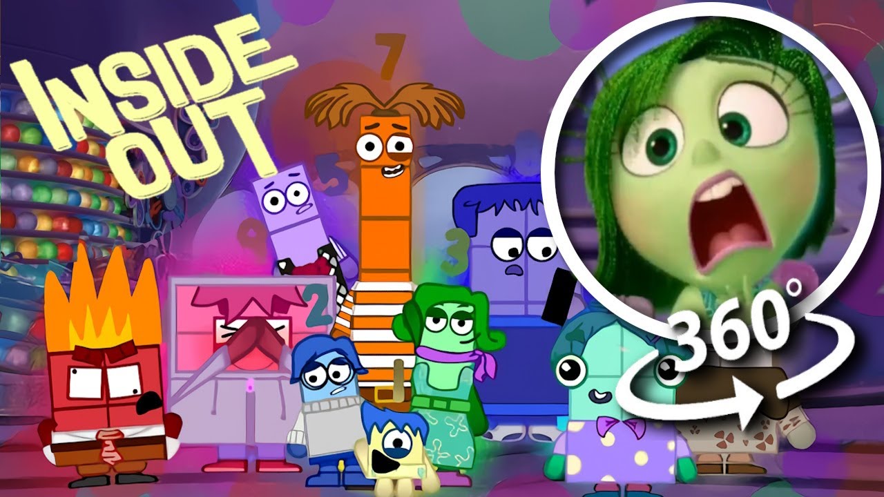 Inside out 2 emotions in 360 VR with Inside out 2 Blocks Band (Joy ...