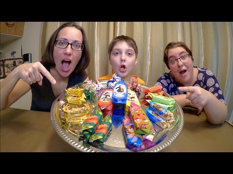 East European Candy Taste Test | Gay Family Mukbang (먹방) - Eating Show