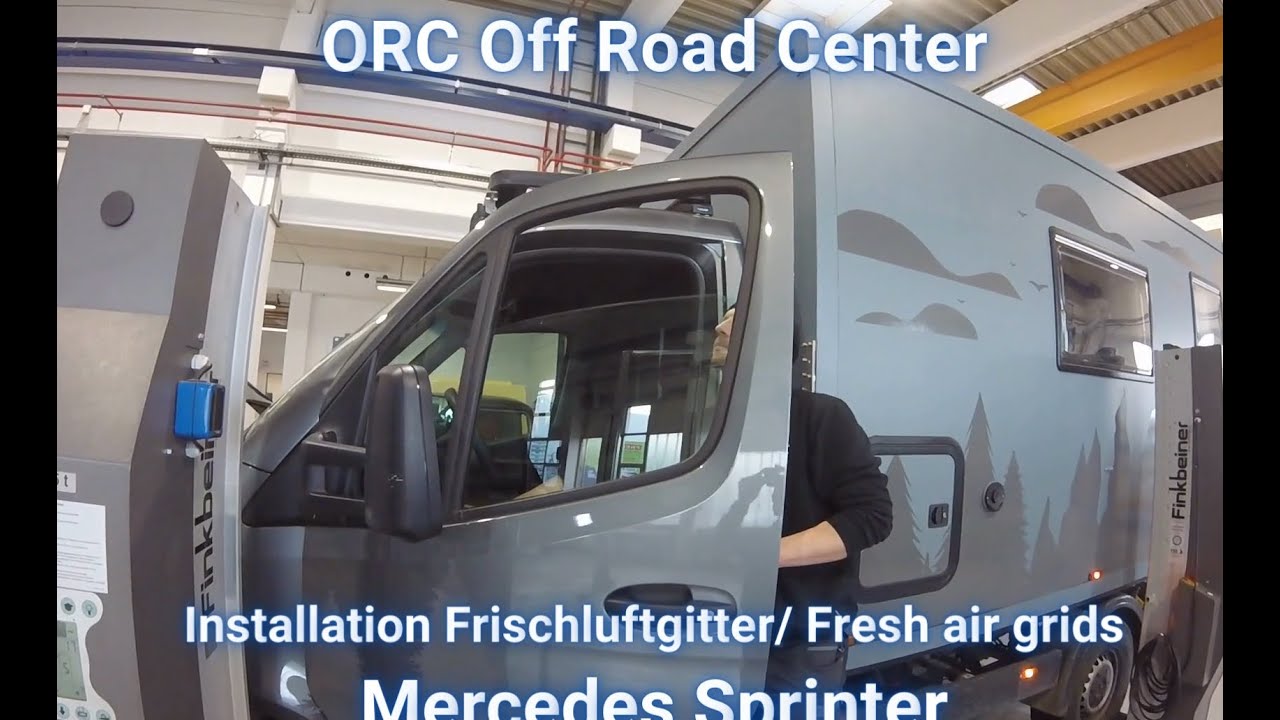 ORC Installation Frischluftgitter/Fresh air grids MERCEDES SPRINTER ...