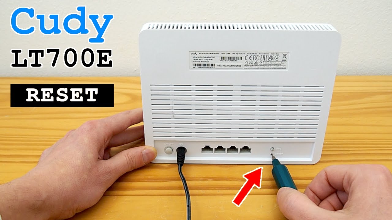 Cudy LT700E 4G router Wi-Fi dual band • Factory reset - YouTube