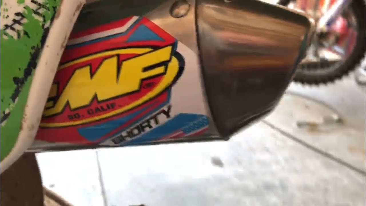 FMF Shorty on 2019 KX 85 - YouTube