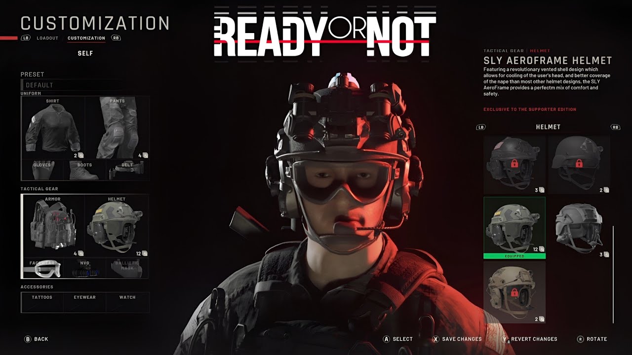 Ready or Not Console Soldiers Customization And Loadout | Ready Or Not ...