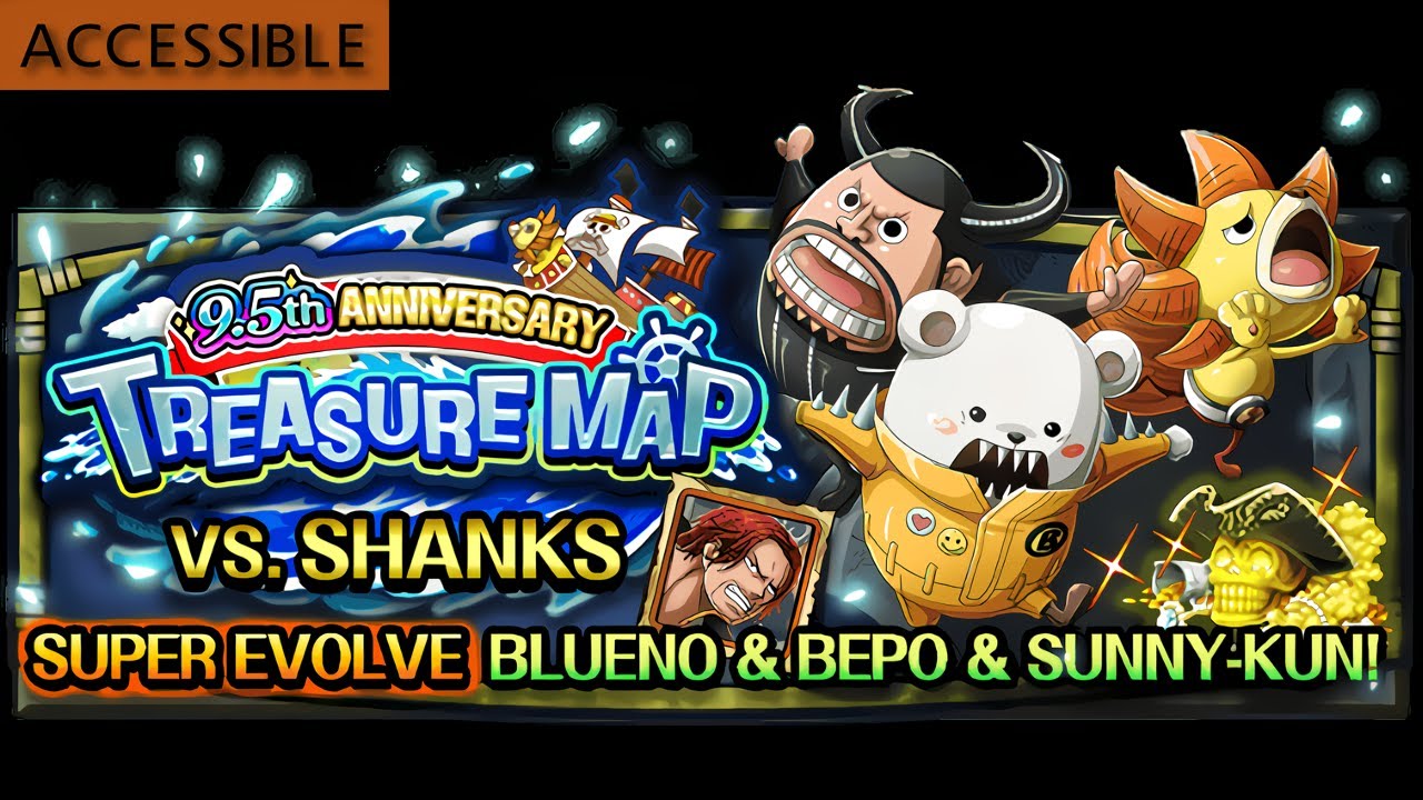 OPTC - Teams! Treasure Map Vs. Shanks Film Red | 9.5th Anniversary ...
