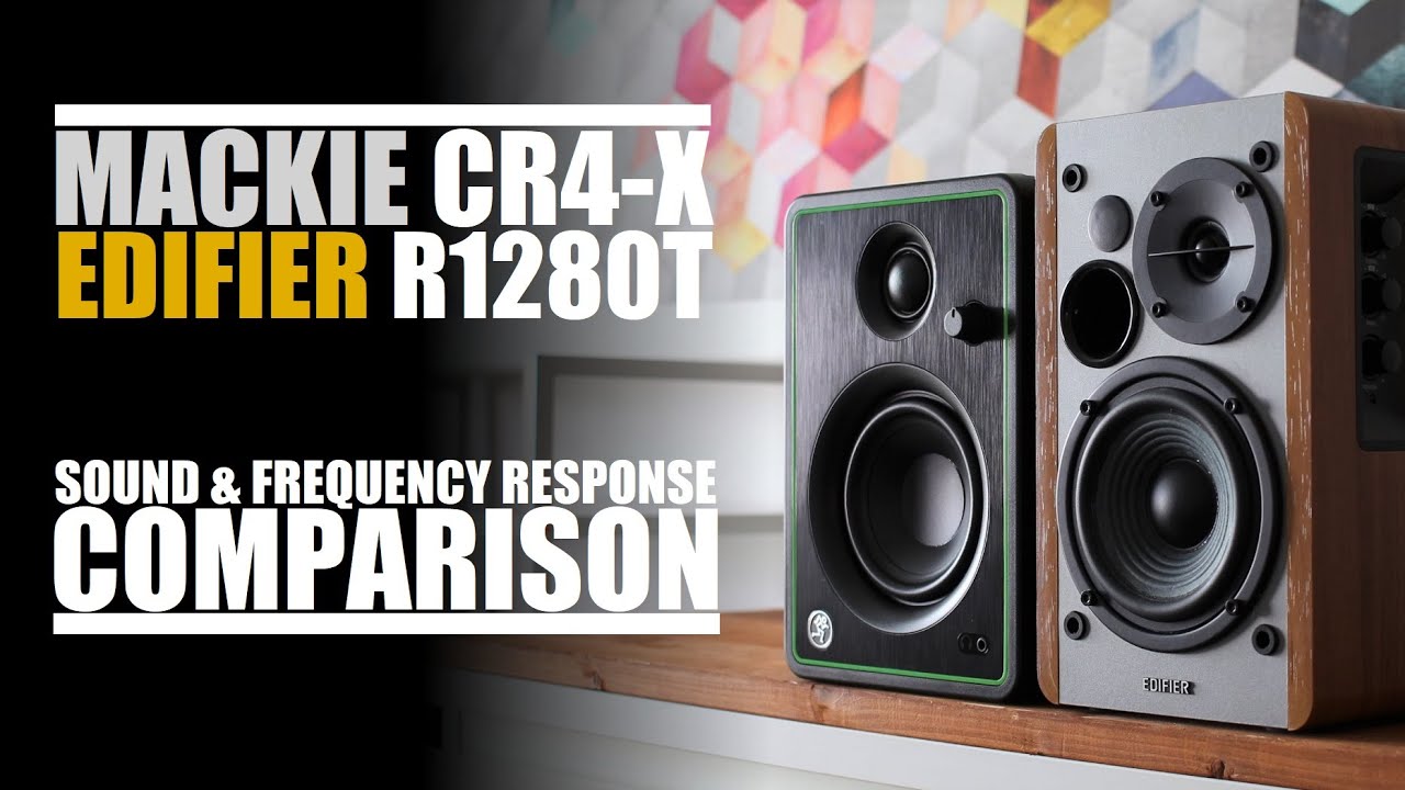 Mackie CR4-X vs Edifier R1280T || Sound, Distortion & Frequency ...