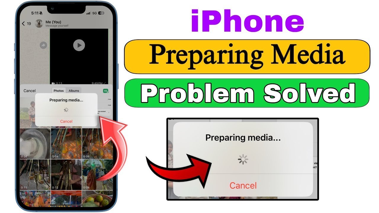 iPhone Preparing Media Problem 100% solved | preparing media problem in ...