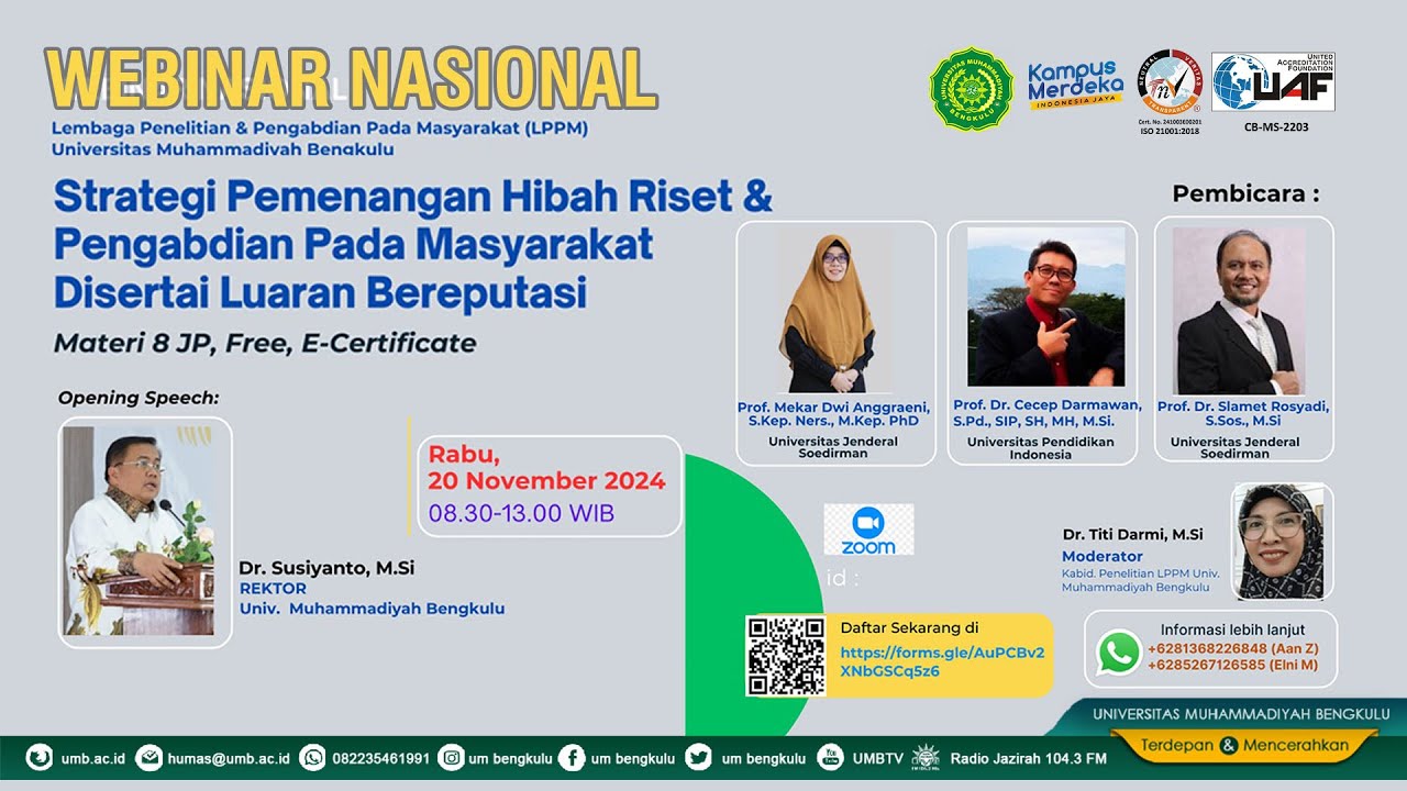 "Strategi Pemenangan Hibah Riset dan Pengabdian Pada Masyarakat ...