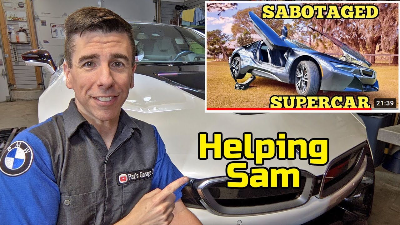 Helping Samcrac fix his auction BMW i8 Coolant Problems! - YouTube