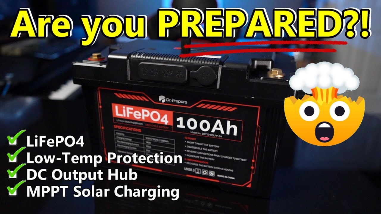 COMBO LiFePO4 Deep-Cycle Battery AND Portable Power Station? YES!! Dr ...