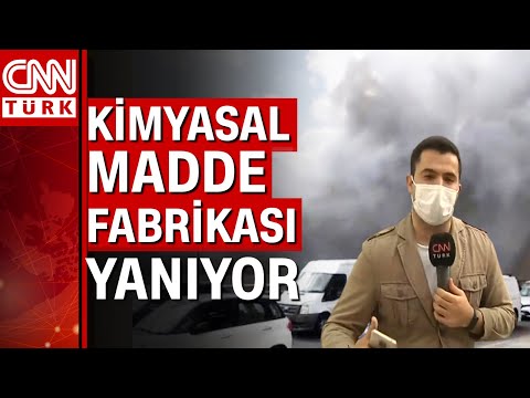 Ankara'da kimyasal madde üretimi yapılan fabrikada korkunç yangın