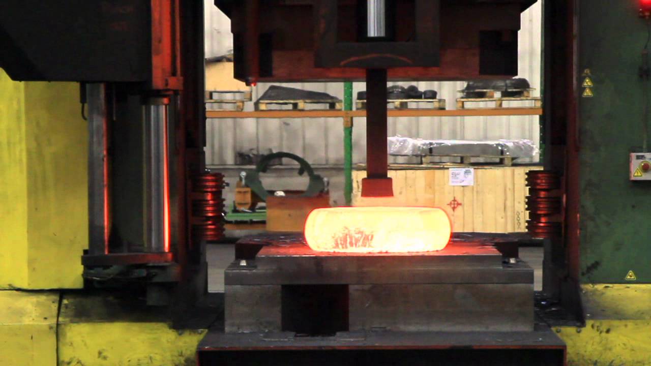 3500Ton Press - Rolled Ring Pre-Forming Press - YouTube