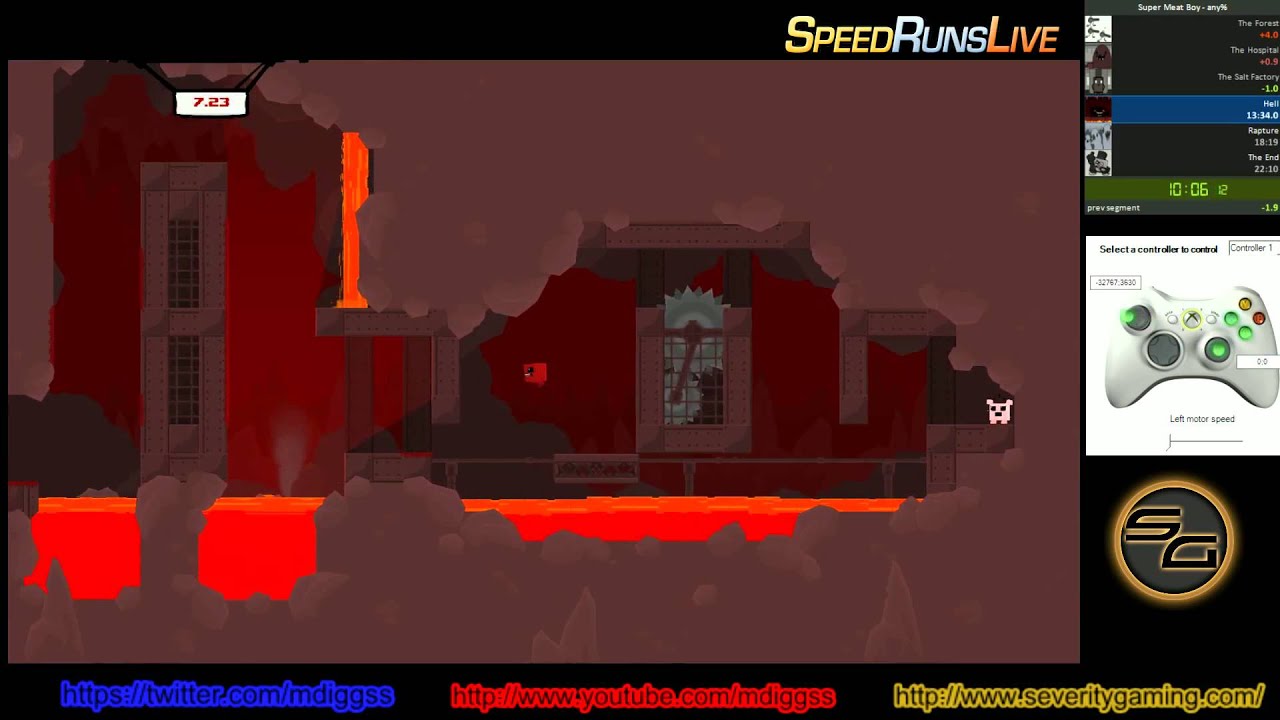 Super Meat Boy Speed Run - any% - 21:44 - YouTube