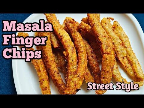 Masala Finger Chips // Street Style Snacks Recipe // Receipe Explorer ...