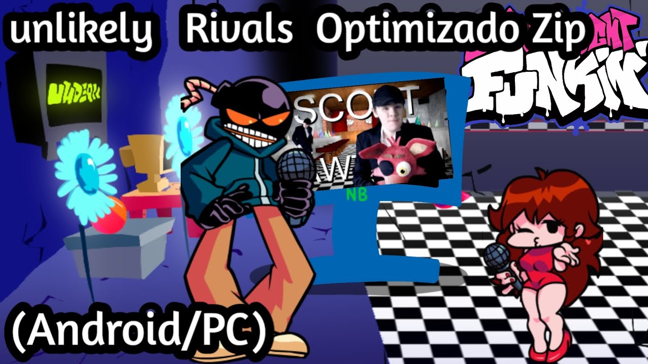 FNF mod unlikely Rivals Optimizado android zip - YouTube