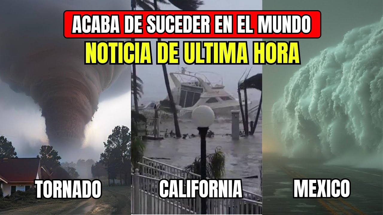🔴 URGENTE: ¡TORMENTA EN MEXICO AHORA! RIOS DESBORDADOS, TROMBA MARINA ...