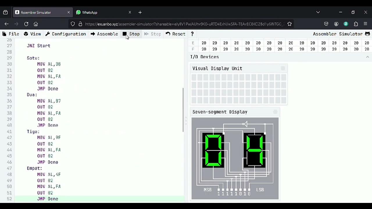 inputan 01-09 diexuanboxyz.assembler/simulator - YouTube
