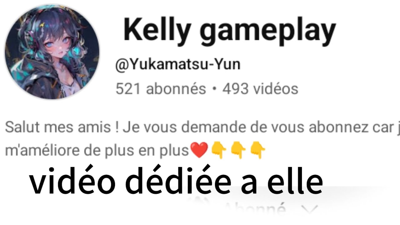 vidéo dédiée a Kelly Games Play Merci ! - YouTube