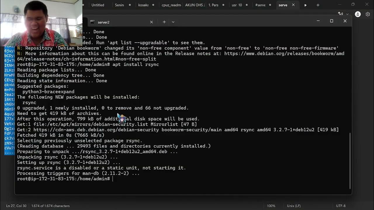 HOW TO BACKUP FILE USE RSYNC IN AWS - YouTube