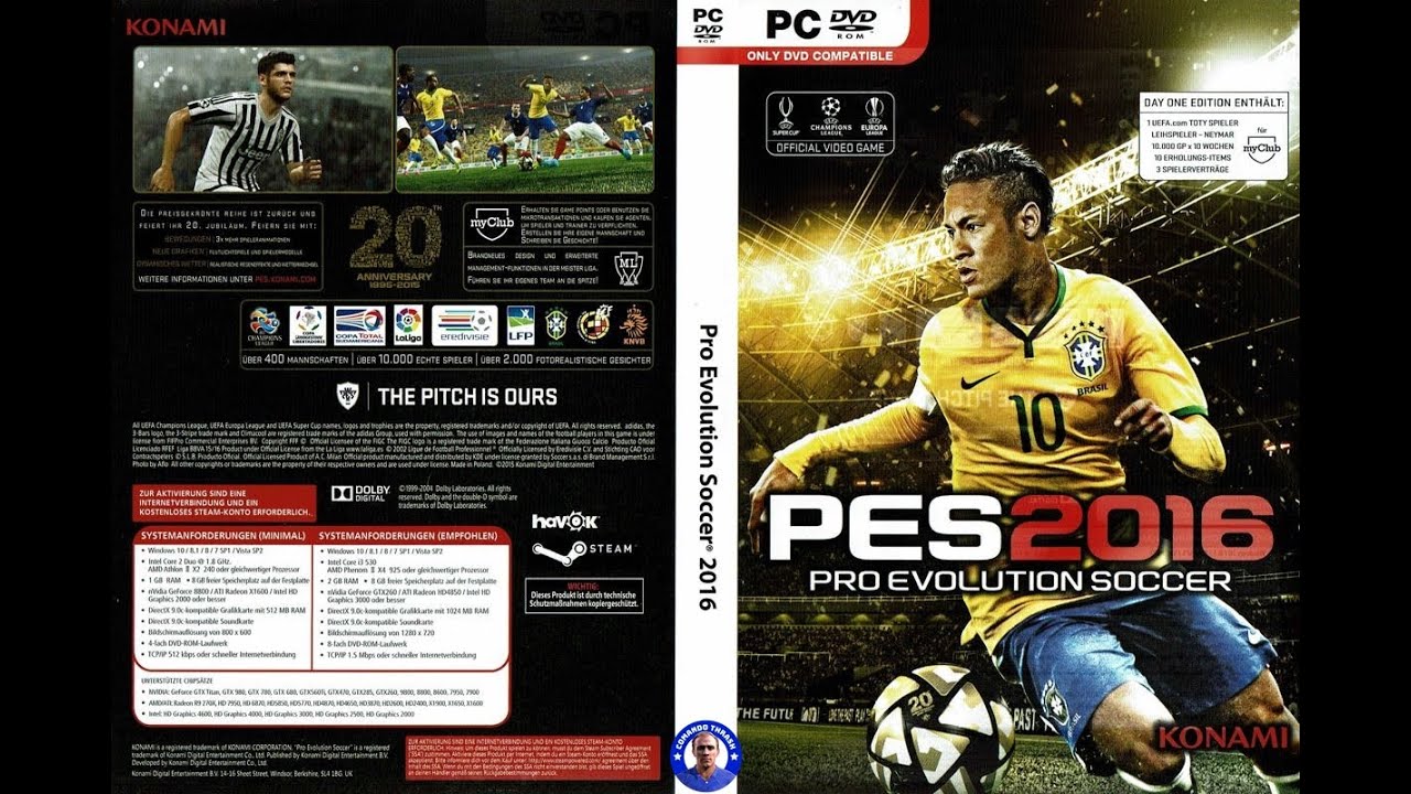 Pro Evolution Soccer 2016 (PES 2016) [GamePlay] - YouTube