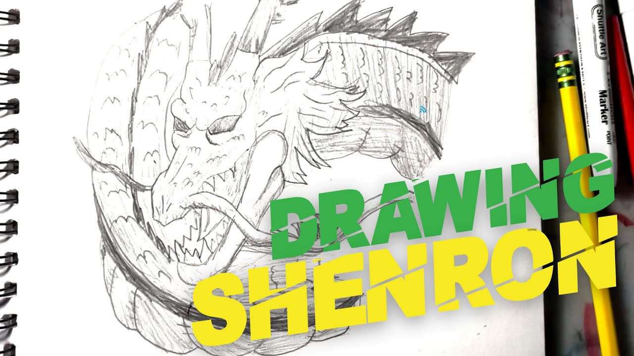 Watch Me Draw An EPIC Shenron From Dragon Ball Z - YouTube