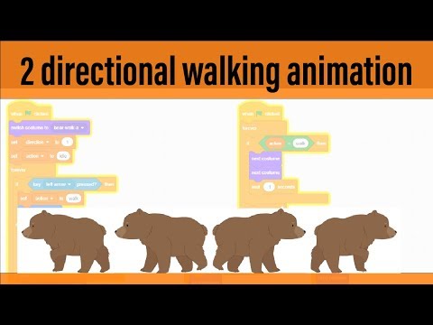 How to make a two way walk animation in scratch.