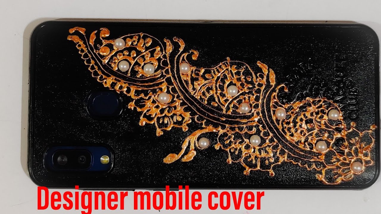 Making designer mobile cover|transform old mobile cover into designer ...