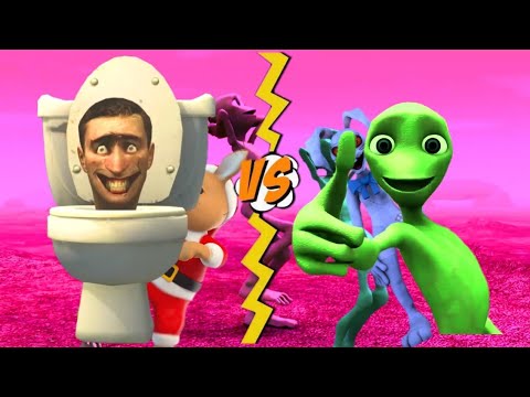 SKIBIDI ALIEN BOSS WIN? | Funny Alien Dancing Animation | GreenAlien ...