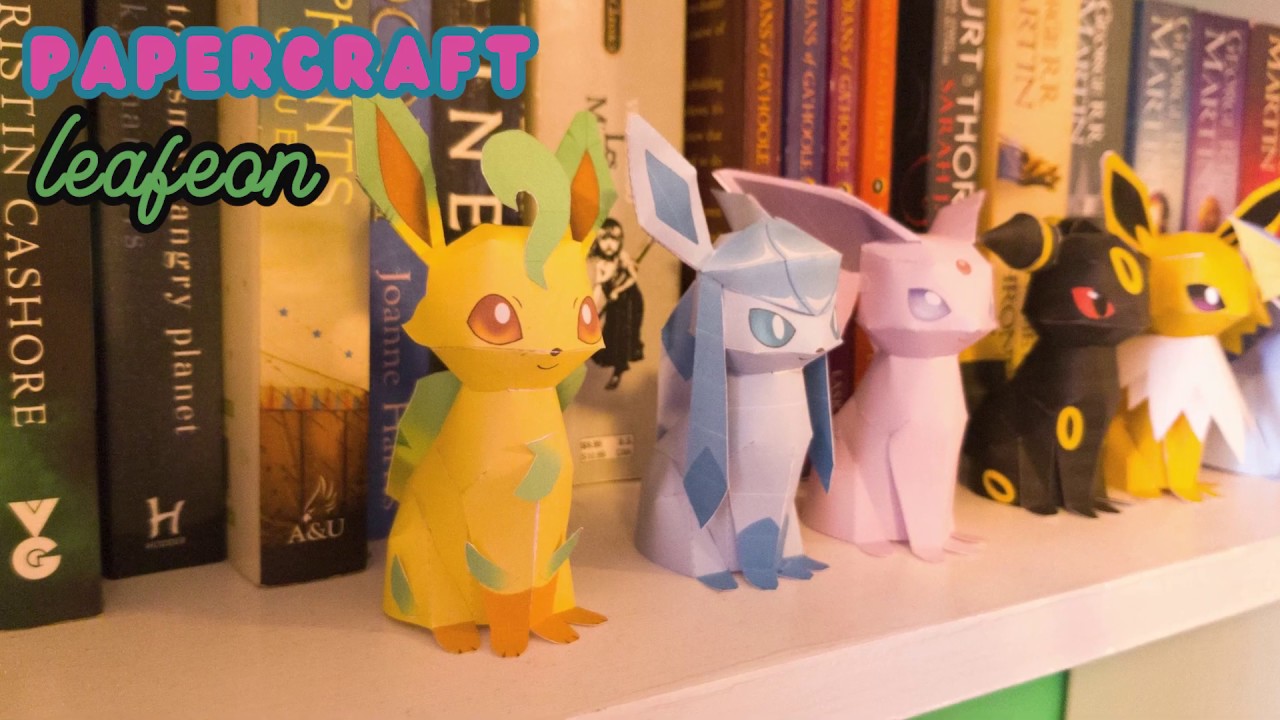 Making a Papercraft Leafeon | DIY Pokemon - YouTube