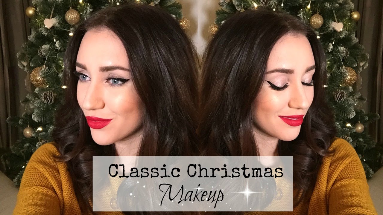 Classic Christmas Makeup Tutorial - YouTube