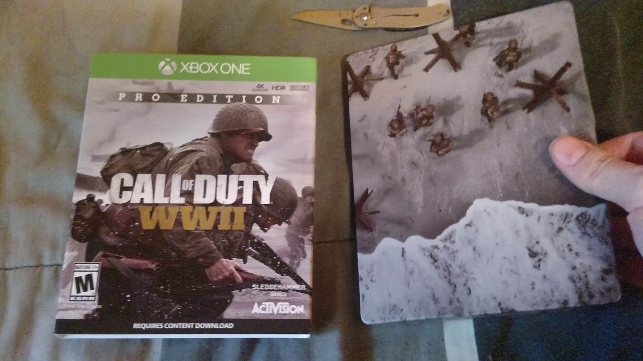 Call Of Duty WW2 Pro Edition Unboxing 4k - YouTube