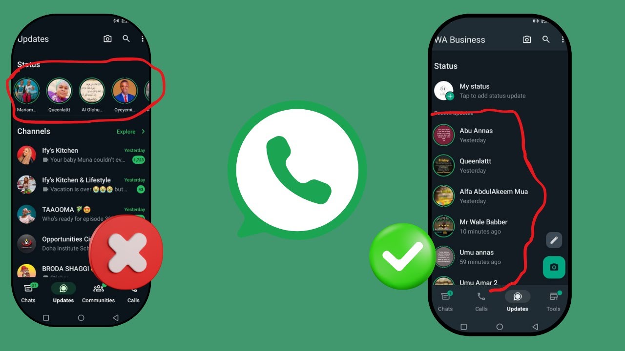 How to Bring Back the Vertical Status Style on WhatsApp | Simple Guide ...