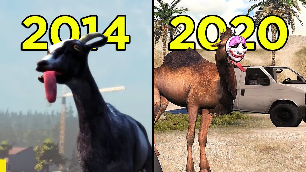 The Evolution Of Goat Simulator Games From (2014-2020) - YouTube