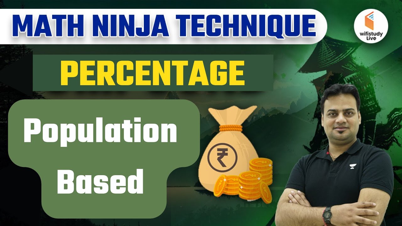 Math Ninja Technique | Percentage Population Based | Maths by Sandeep Sir - YouTube