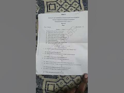 Kakatiya University b com computers 2nd sem programming with c & c++ ...