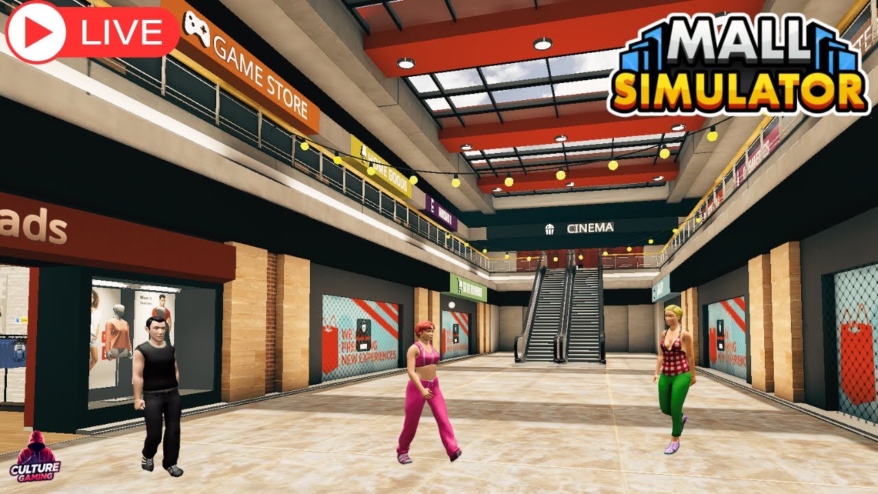 My FIRST look at 'Mall Simulator' Live Stream! - YouTube