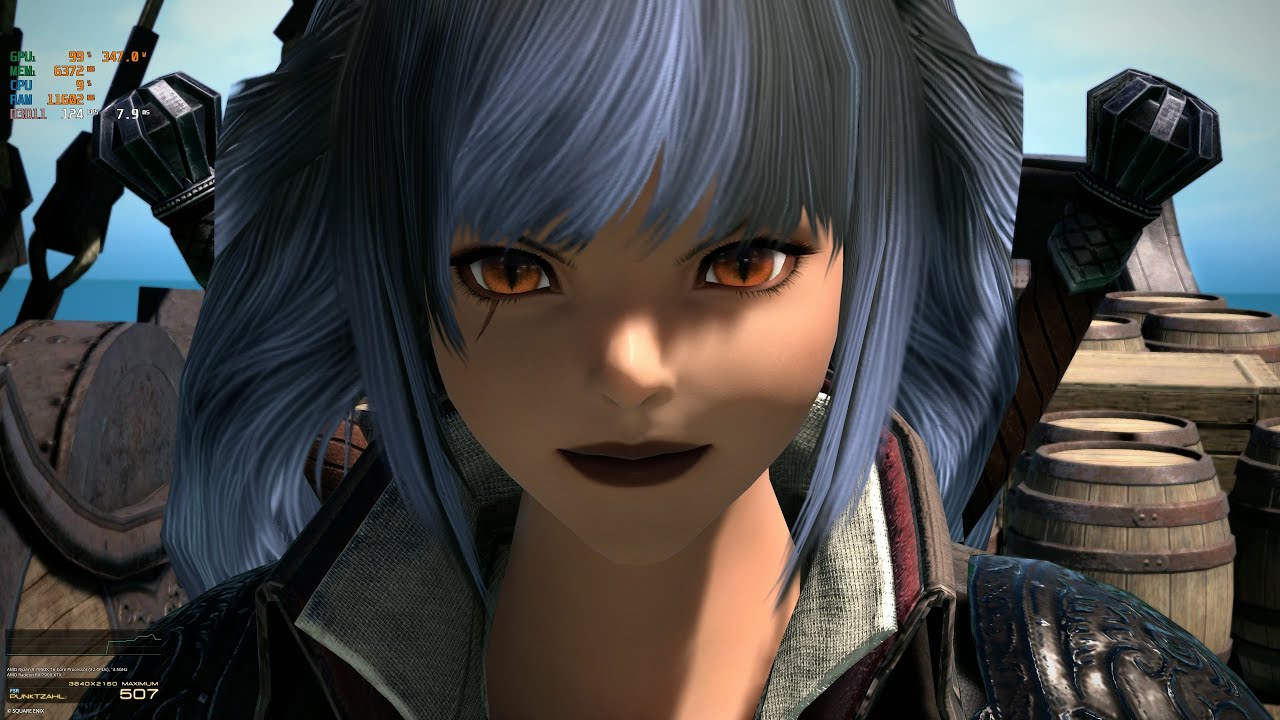 FFXIV Dawntrail Benchmark Miqo'te 4K (Native) Max Settings AMD RX 7900 ...