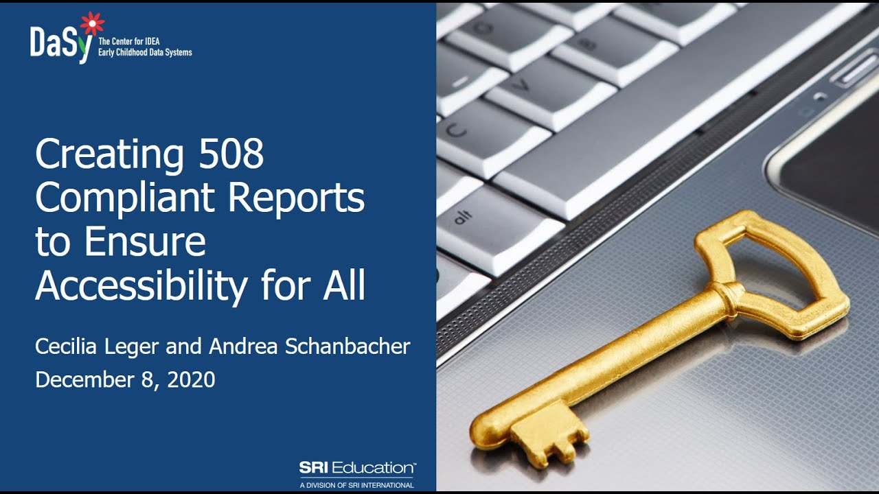 Creating 508 Compliant Reports to Ensure Accessibility for All - YouTube