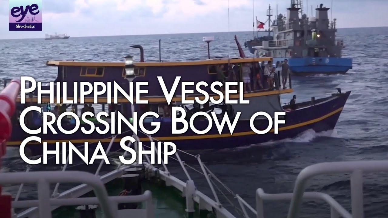 Video shows Philippine vessel dangerously crossing bow of China Coast ...