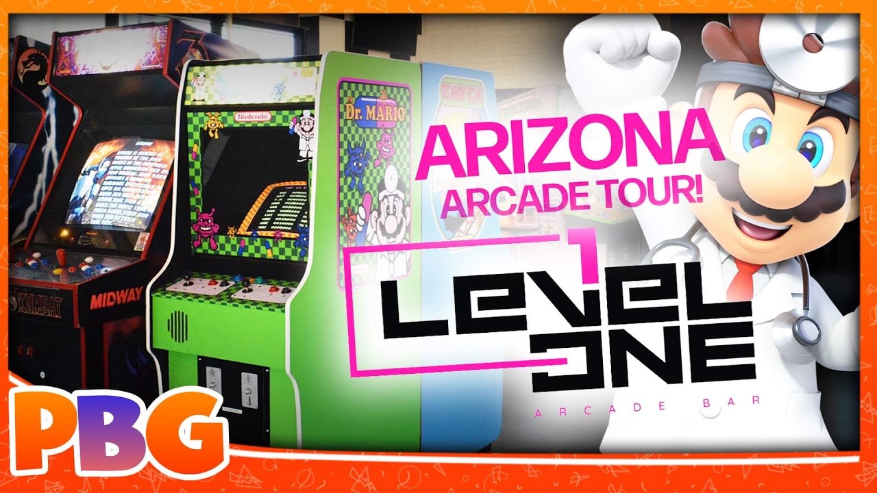 Level One Arcade Bar Tour! Phoenix area. Killer Arcade! - YouTube