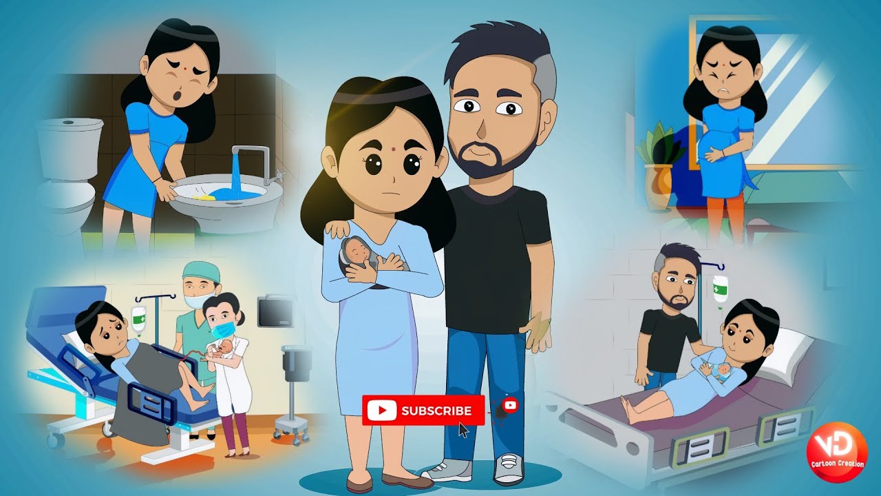 Maa Animated Video | Pregnancy Animated Video @Vdcartooncreation - YouTube
