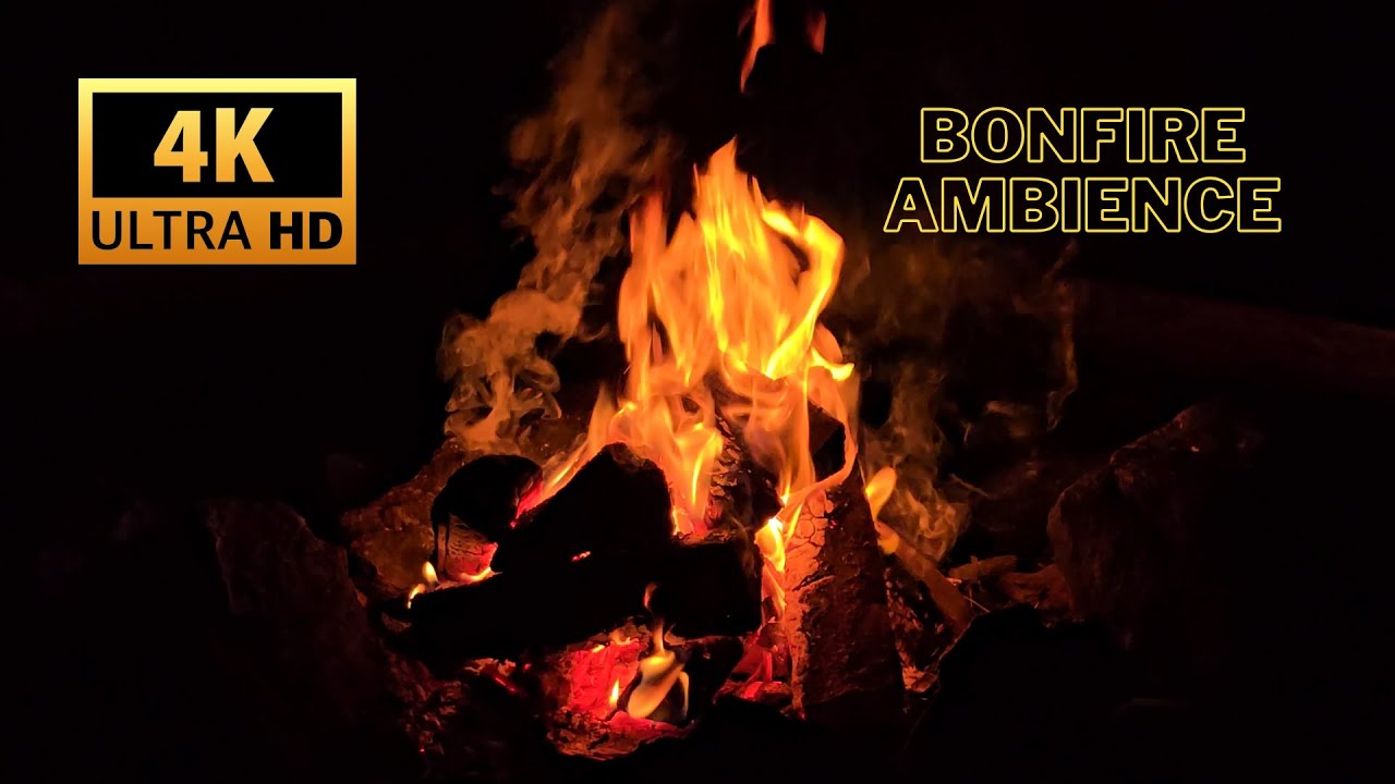 6 Hour Bonfire | Peaceful Fire Ambience for Relaxing at Home - YouTube