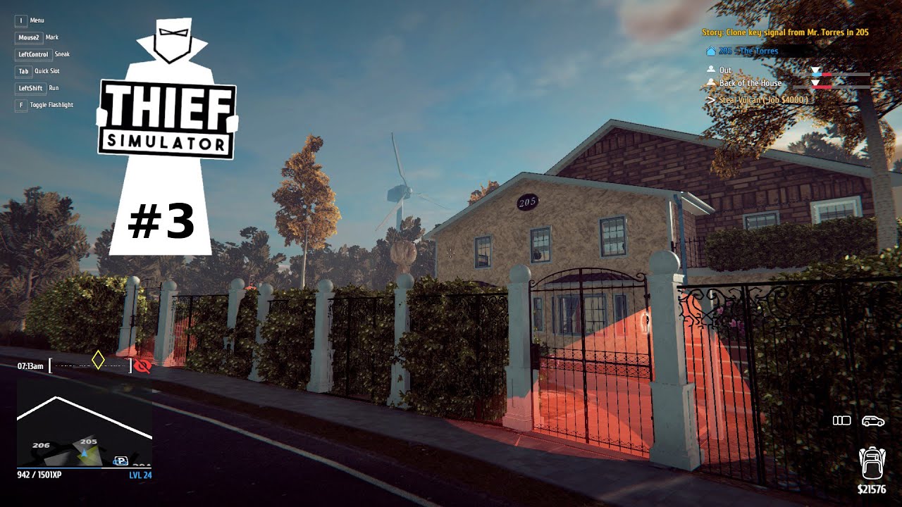 Sneaking Past Security | #3 | Thief Simulator - YouTube