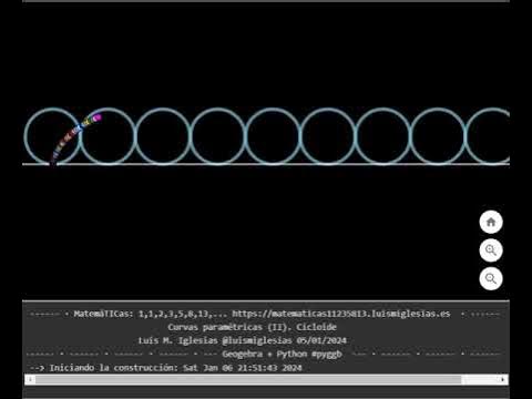 Cicloide con Geogebra+Python #pyggb - YouTube