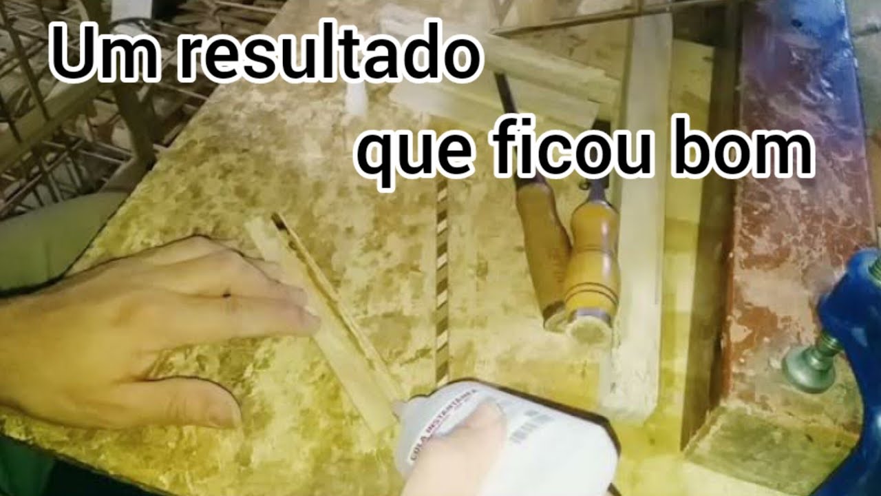 Como colocar marchetaria com cerra circular de bancada - YouTube