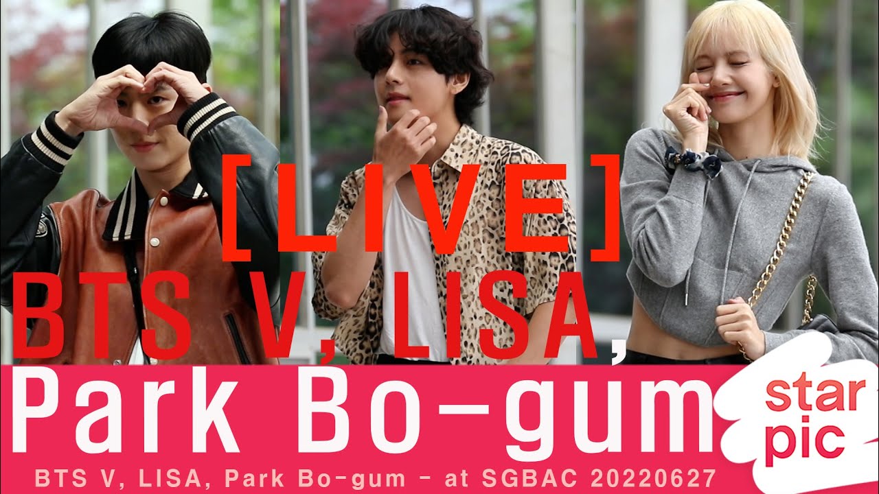 [LIVE] BTS 뷔-블랙핑크 리사-박보검 '비현실적인 비주얼' [STARPIC] / BTS V, LISA, Park Bo ...