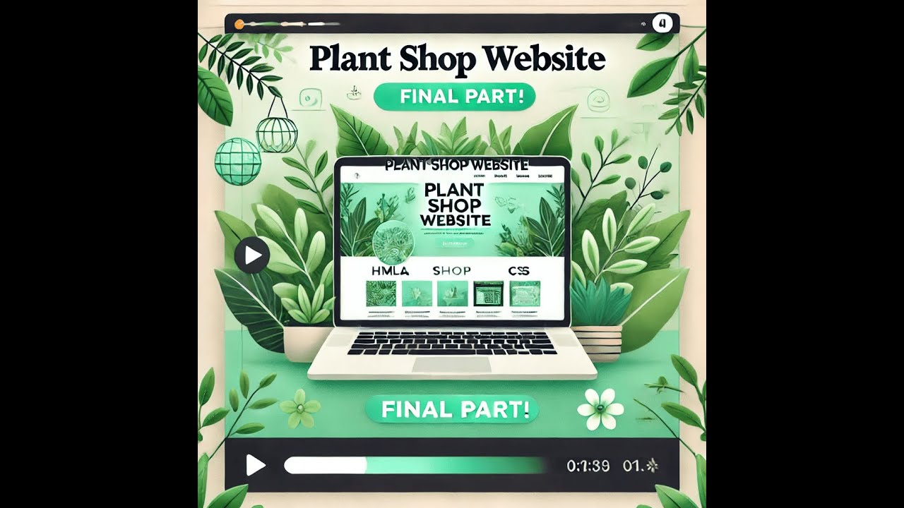 Building a Stunning Plant Shop Website with HTML & CSS – Final Part ...