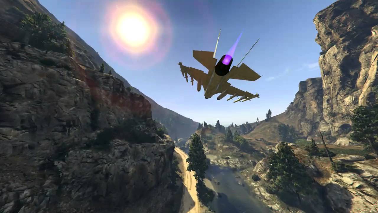 flying a lazer gta5 - YouTube